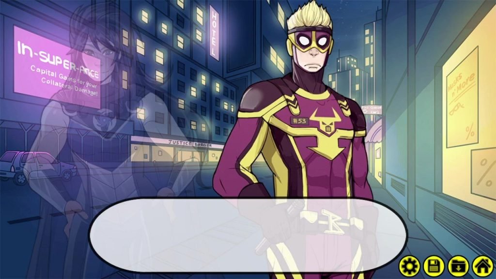 Henchman Story is a Visual Novel About Super Heroes - Mr. Dave Pizza