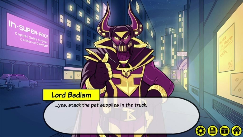 Henchman Story is a Visual Novel About Super Heroes - Mr. Dave Pizza